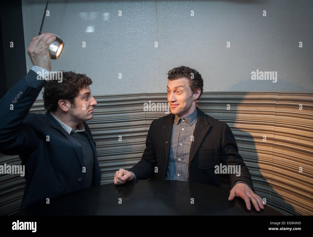 Manhattan, New York, USA. 19th Feb, 2015. JASON BIGGS and BRYCE PINKHAM ...