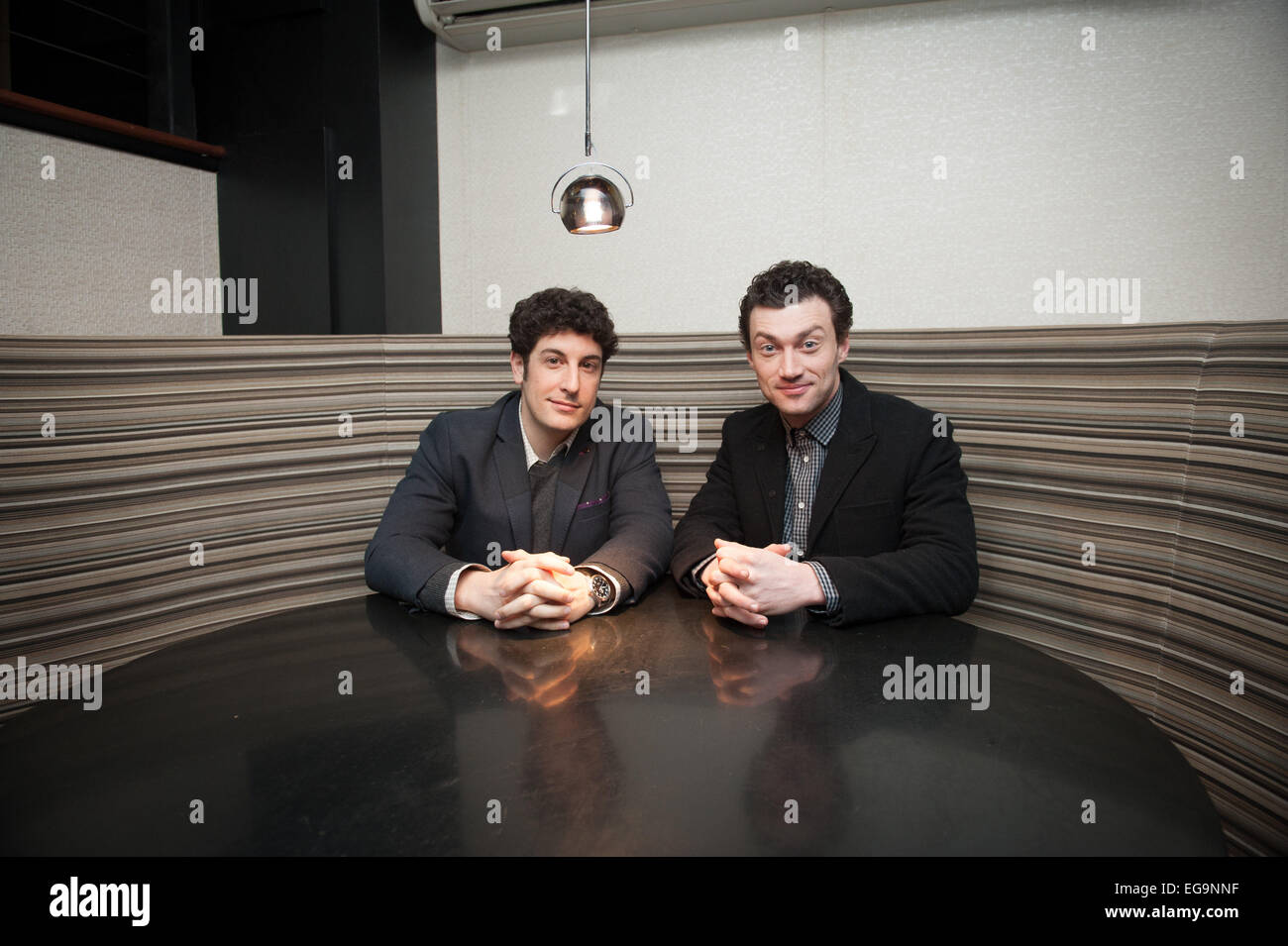 Manhattan, New York, USA. 19th Feb, 2015. JASON BIGGS and BRYCE PINKHAM ...