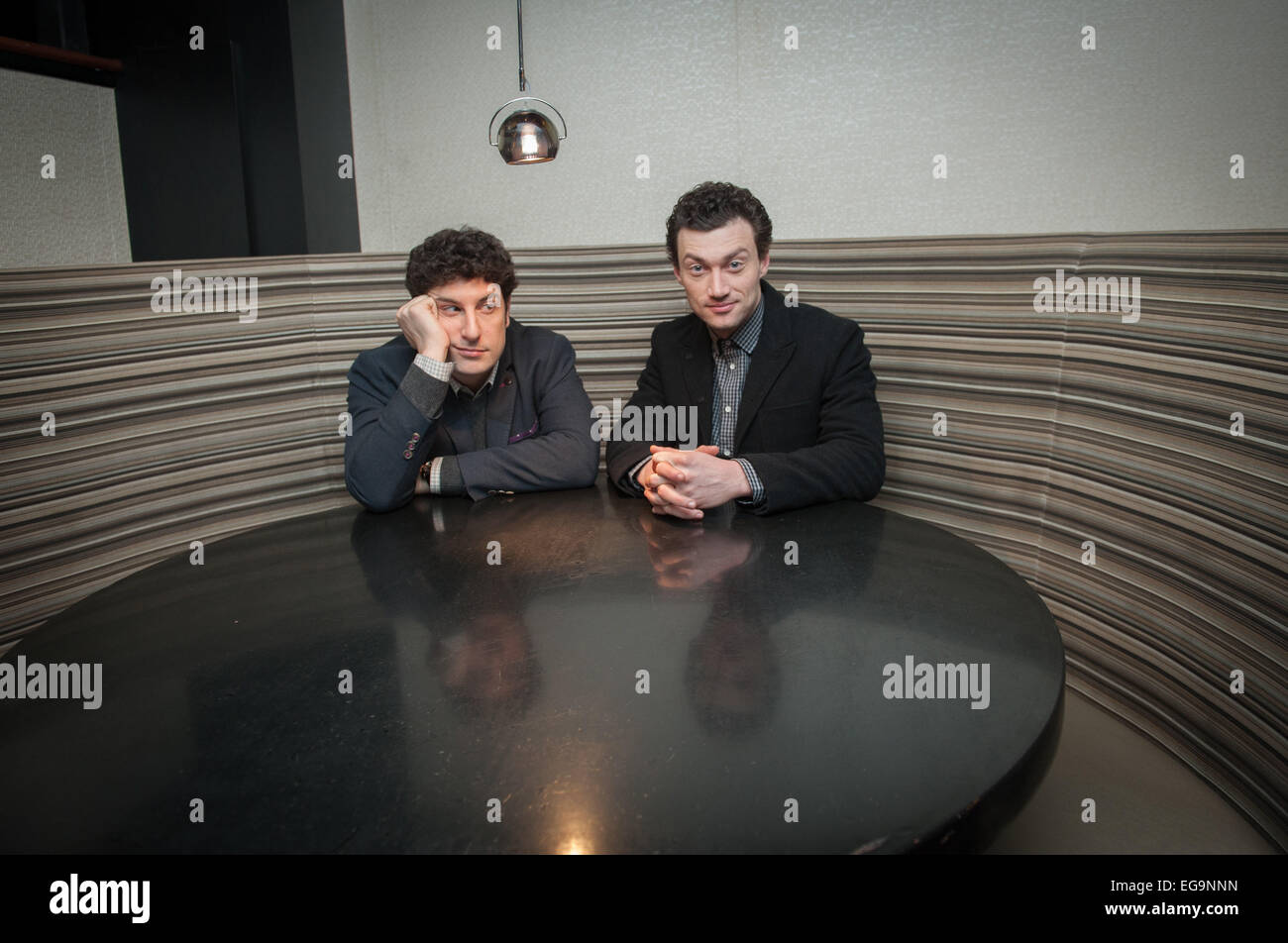 Manhattan, New York, USA. 19th Feb, 2015. JASON BIGGS and BRYCE PINKHAM ...