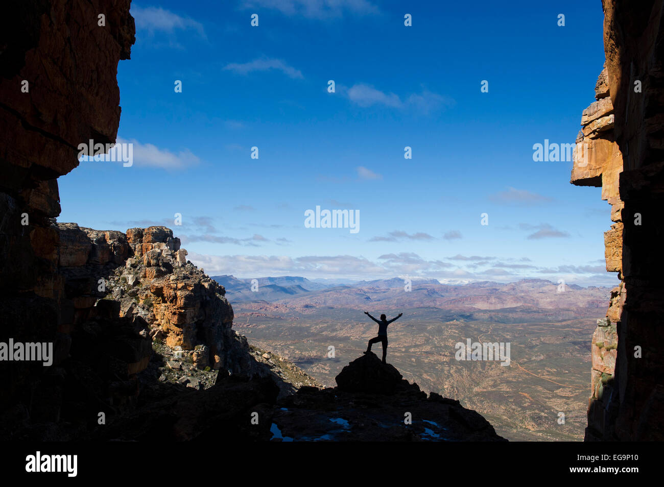Hike to Wolfberg Arch, Cederberg Wilderness, South Africa Stock Photo ...