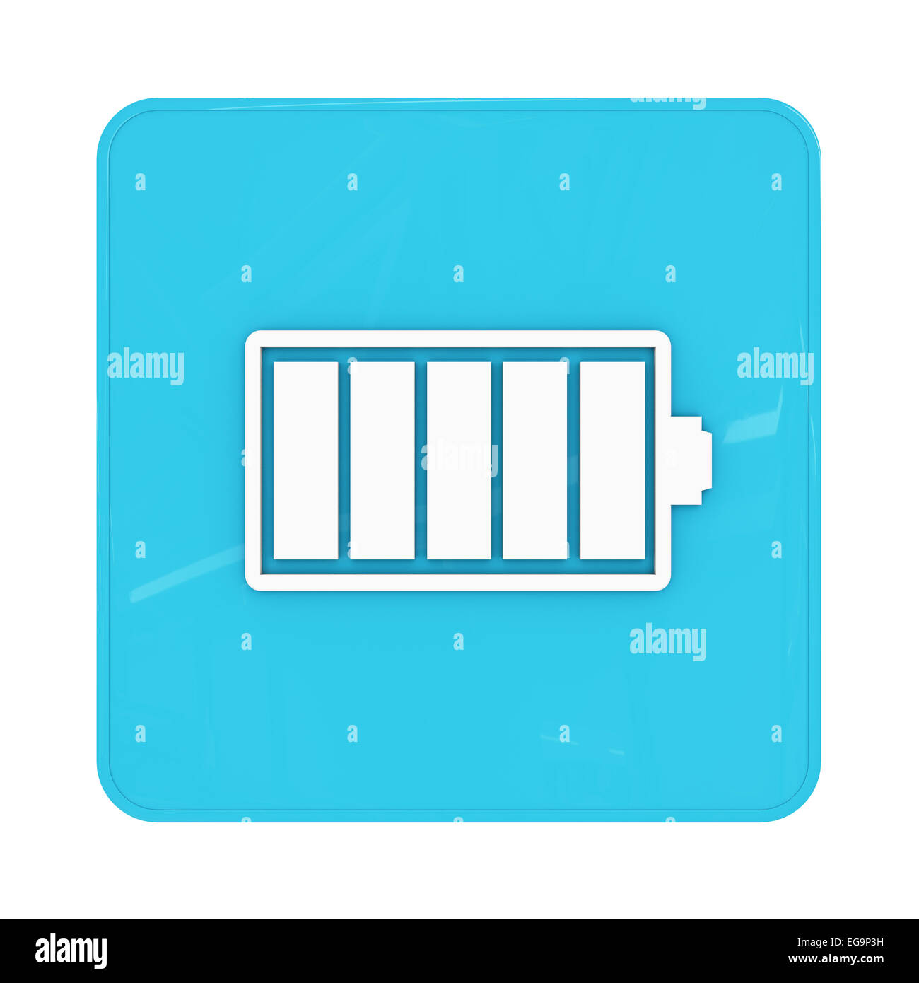 battery icon isolated on white background Stock Photo - Alamy