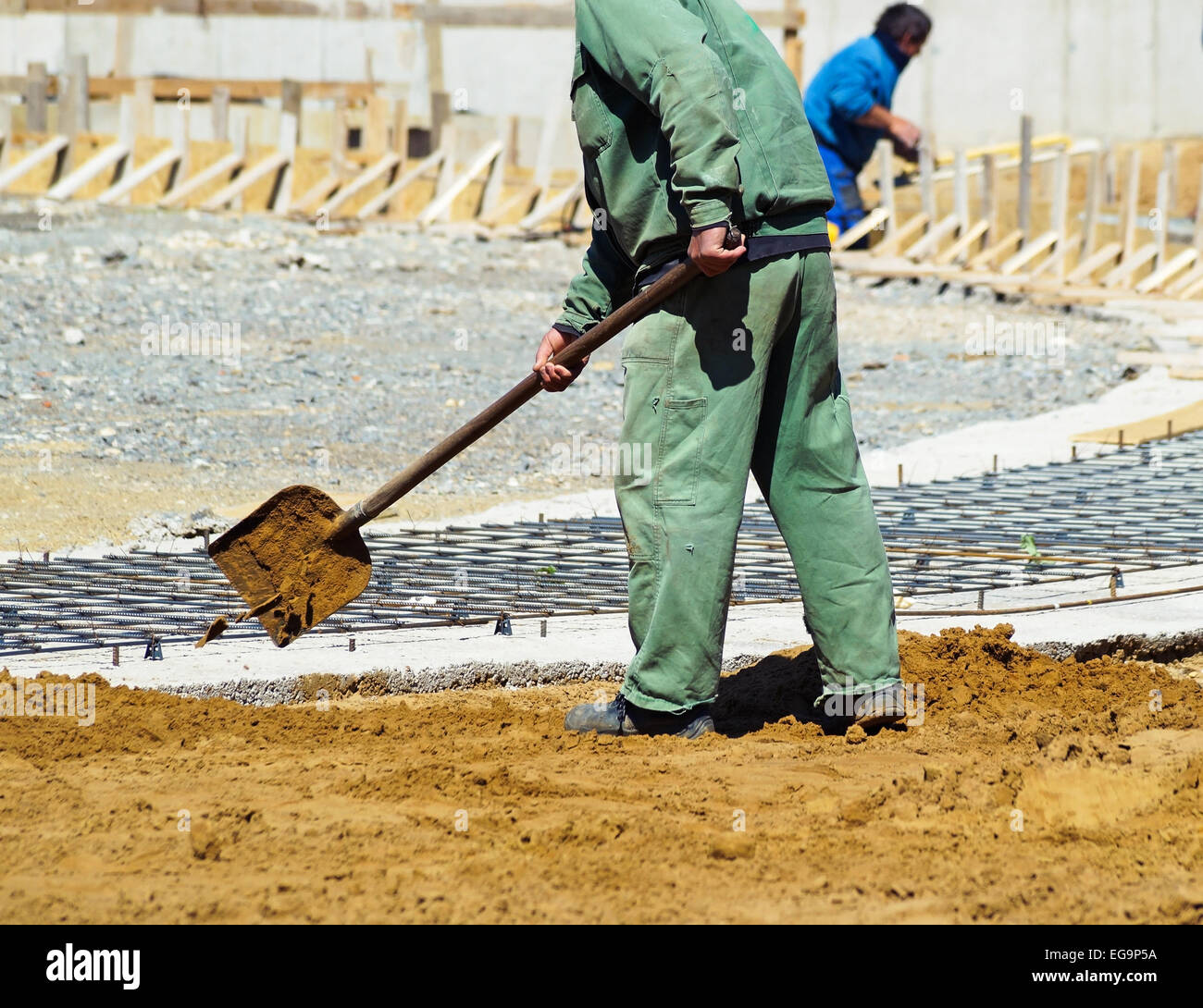 Working at the construction site Stock Photo - Alamy