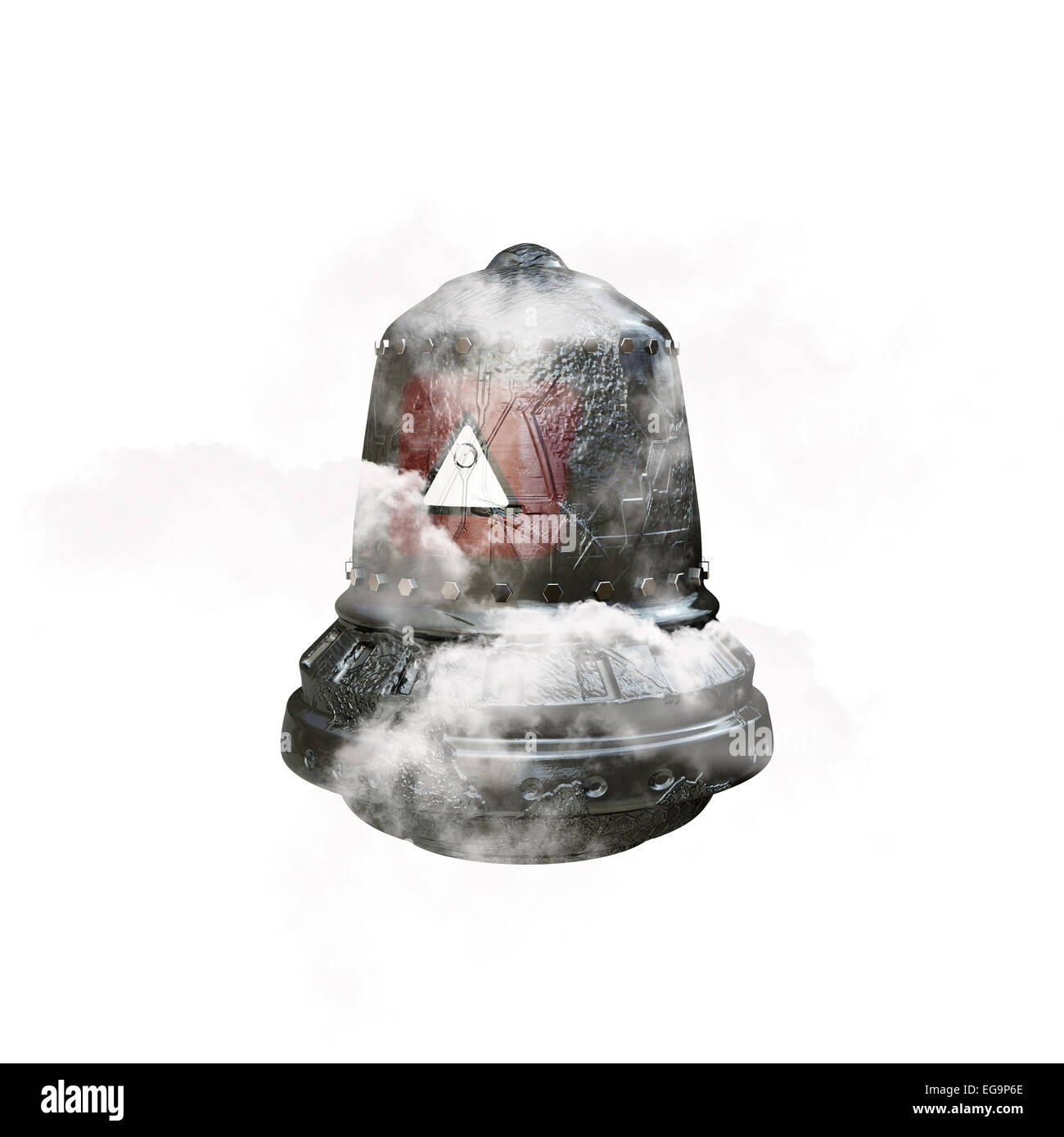 die clocke isolated on white background Stock Photo - Alamy