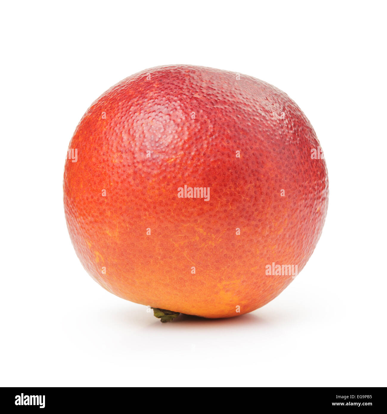 whole ripe blood red orange isolated on white Stock Photo - Alamy