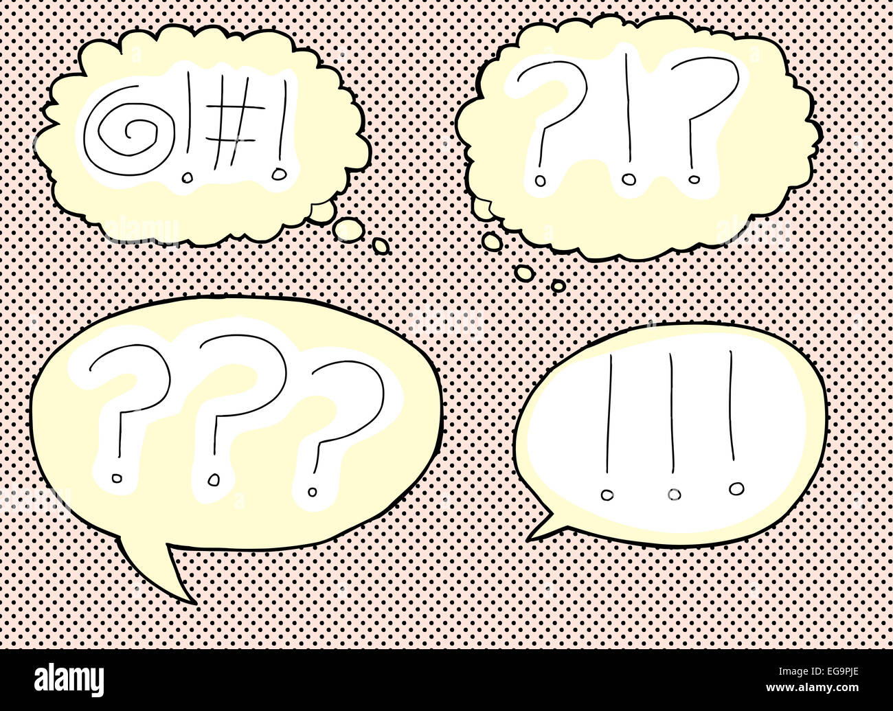 Cartoon yelling exclamation mark hi-res stock photography and images ...