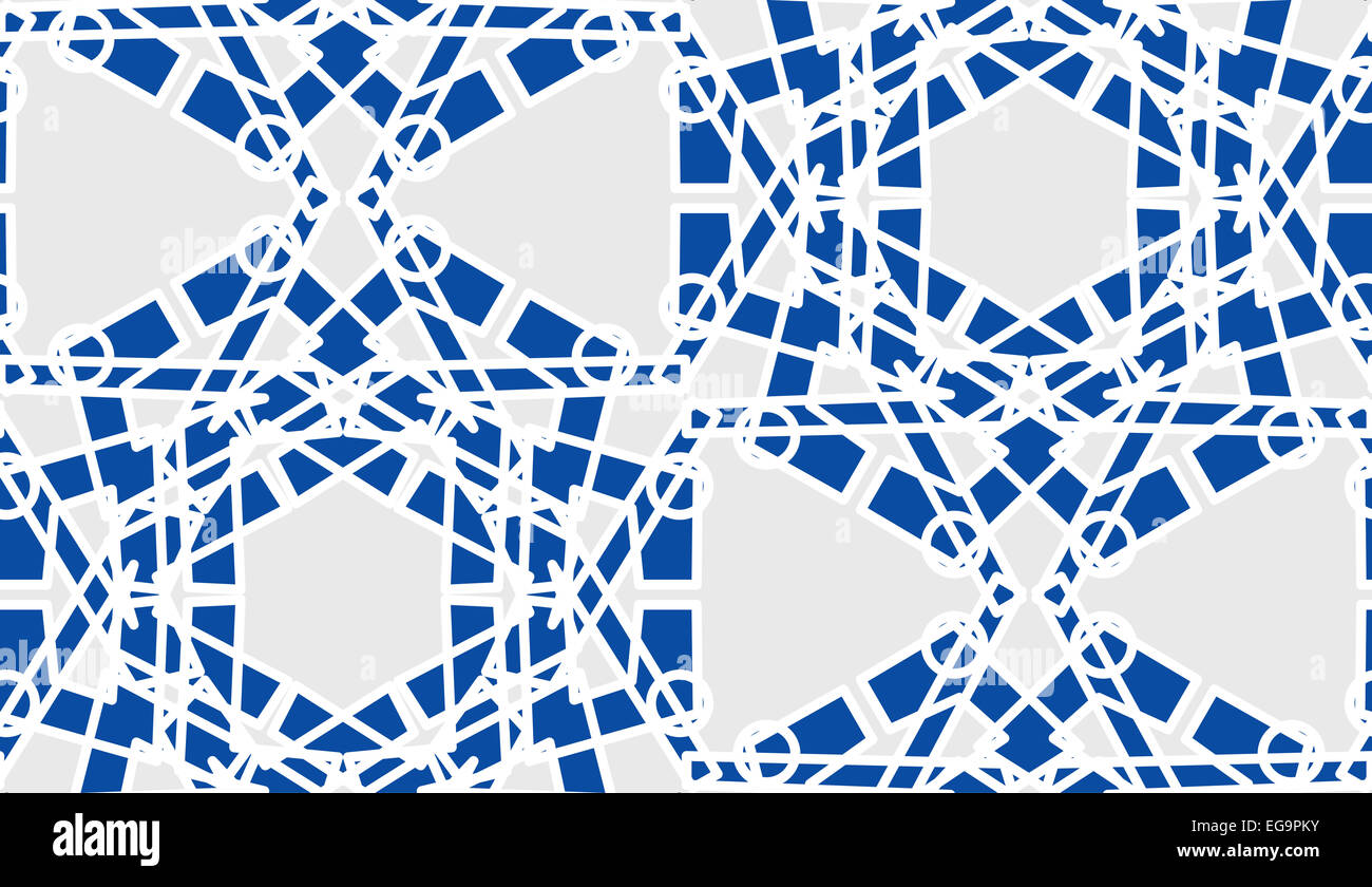 Blue symmetrical pattern for wallpaper or background Stock Photo - Alamy