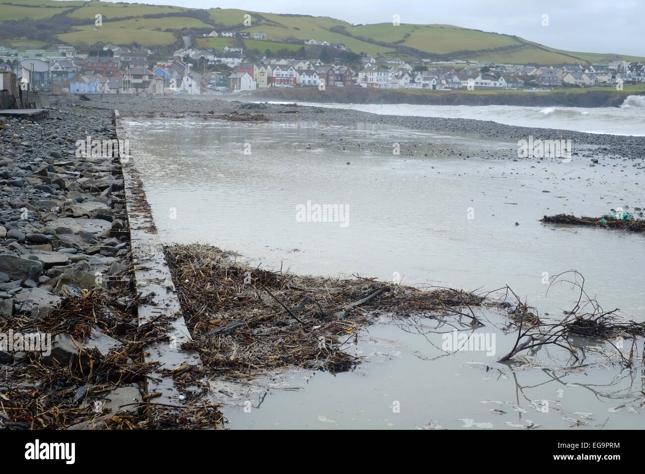 Borth houses flooding hi-res stock photography and images - Alamy