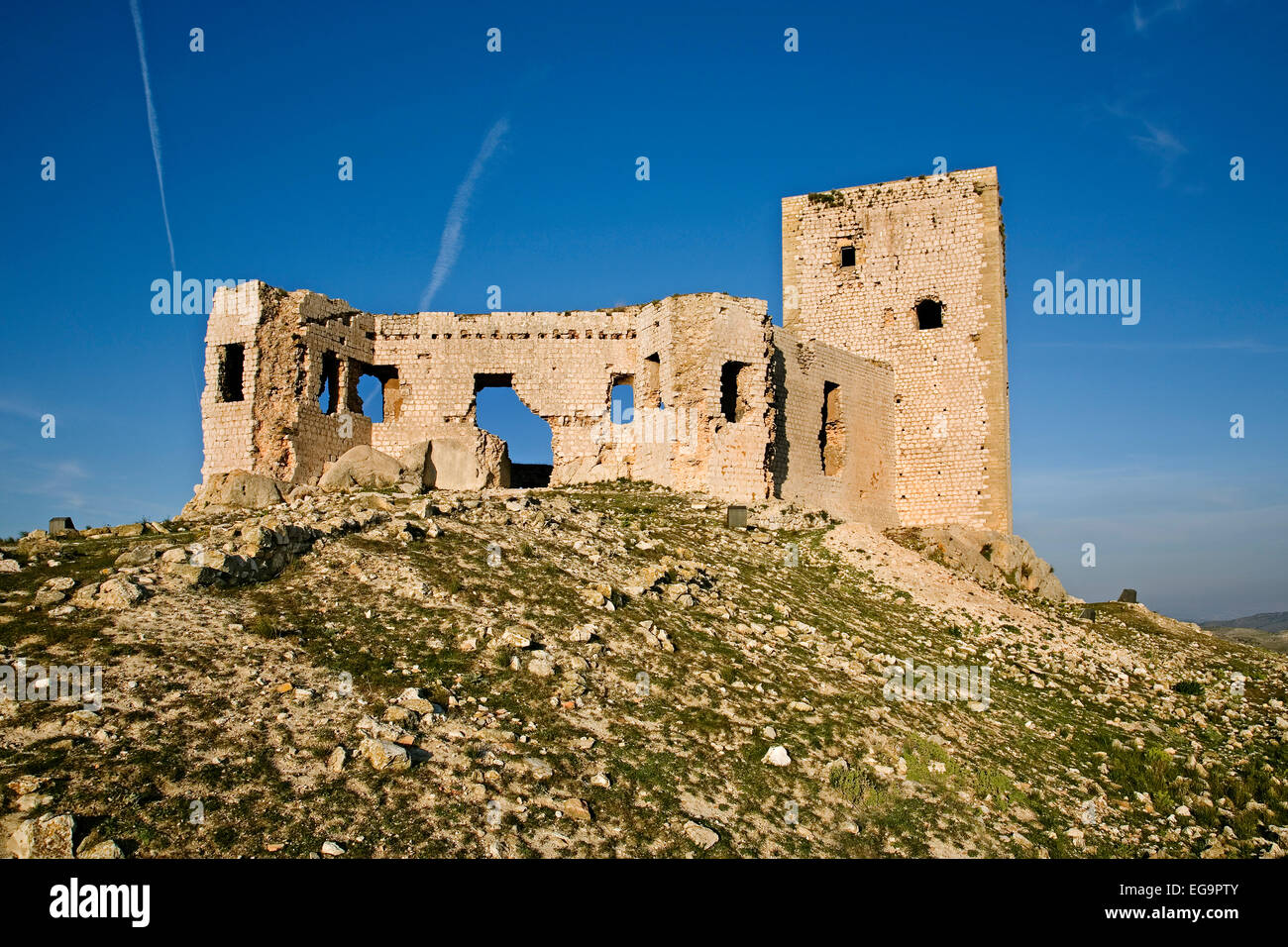 castle la Estrella Teba village Malaga Andalusia Spain castillo de la ...