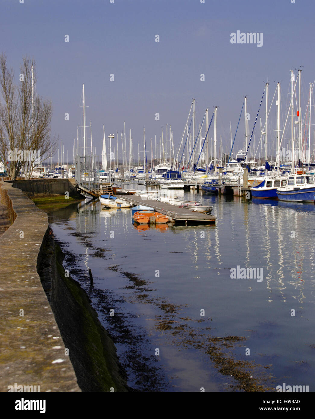 Lymington marina lymington new forest hi-res stock photography and ...