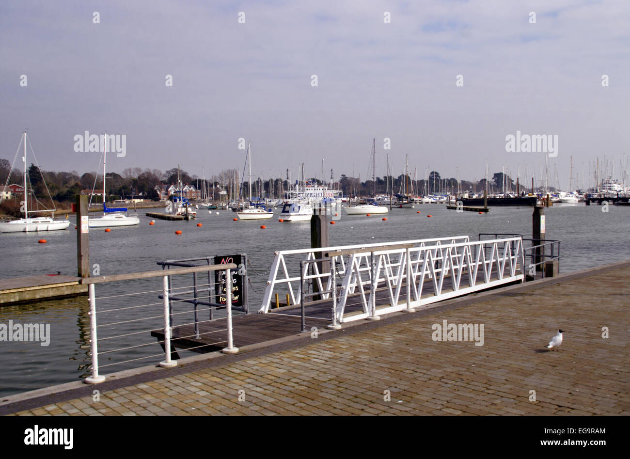 Lymington Marina, Hampshire, England Stock Photo - Alamy