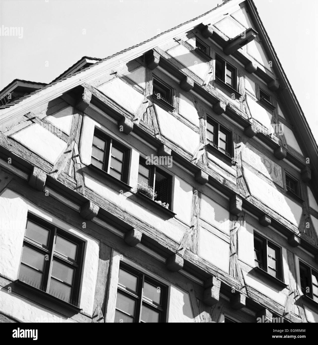German studwork house (Fachwerk) in Ulm Stock Photo - Alamy