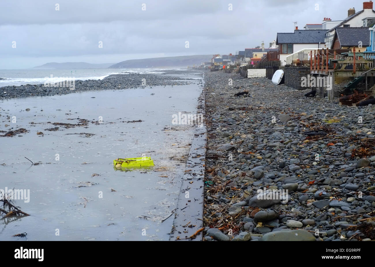 Borth houses flooding hi-res stock photography and images - Alamy