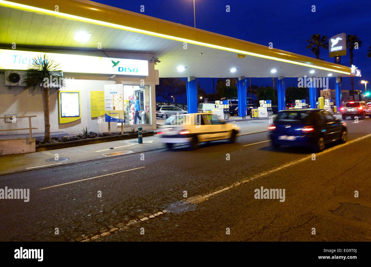 Disa brand petrol station in Las Palmas de Gran Canaria, Canary Islands ...