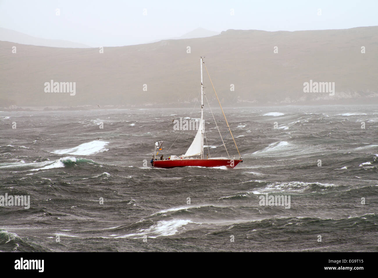 Yacht Jonathan rounding Cape Horn Tierra del Fuego Stock Photo - Alamy