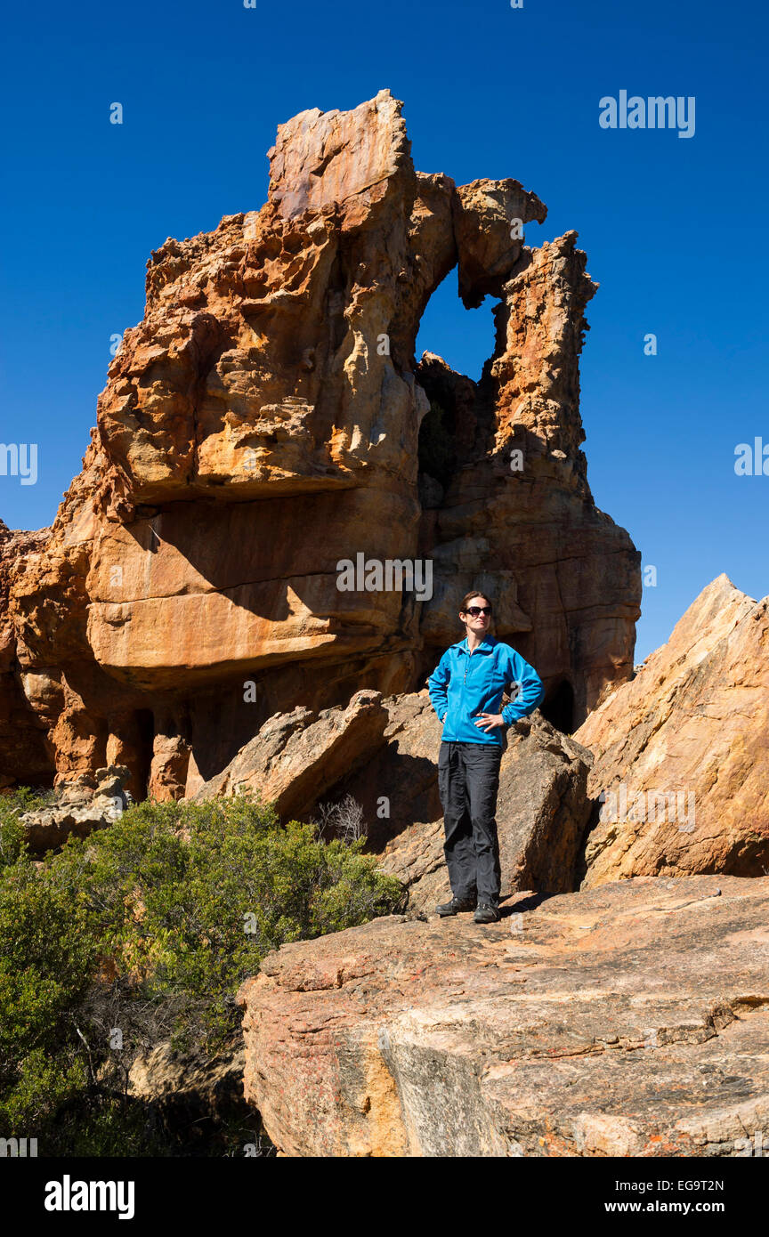 Rock formation at Stadsaal caves, Cederberg Wilderness, South Africa ...