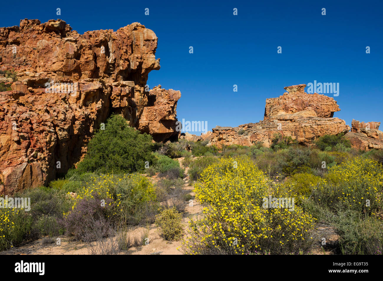 Rock formation at Stadsaal caves, Cederberg Wilderness, South Africa ...