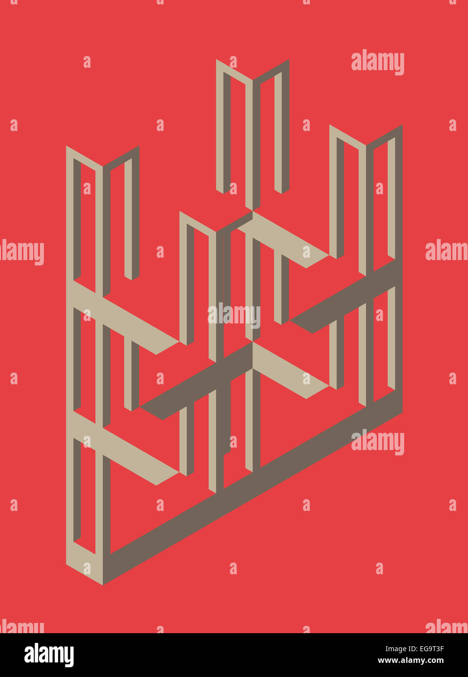 Exploring Levels - Illustration Stock Photo - Alamy