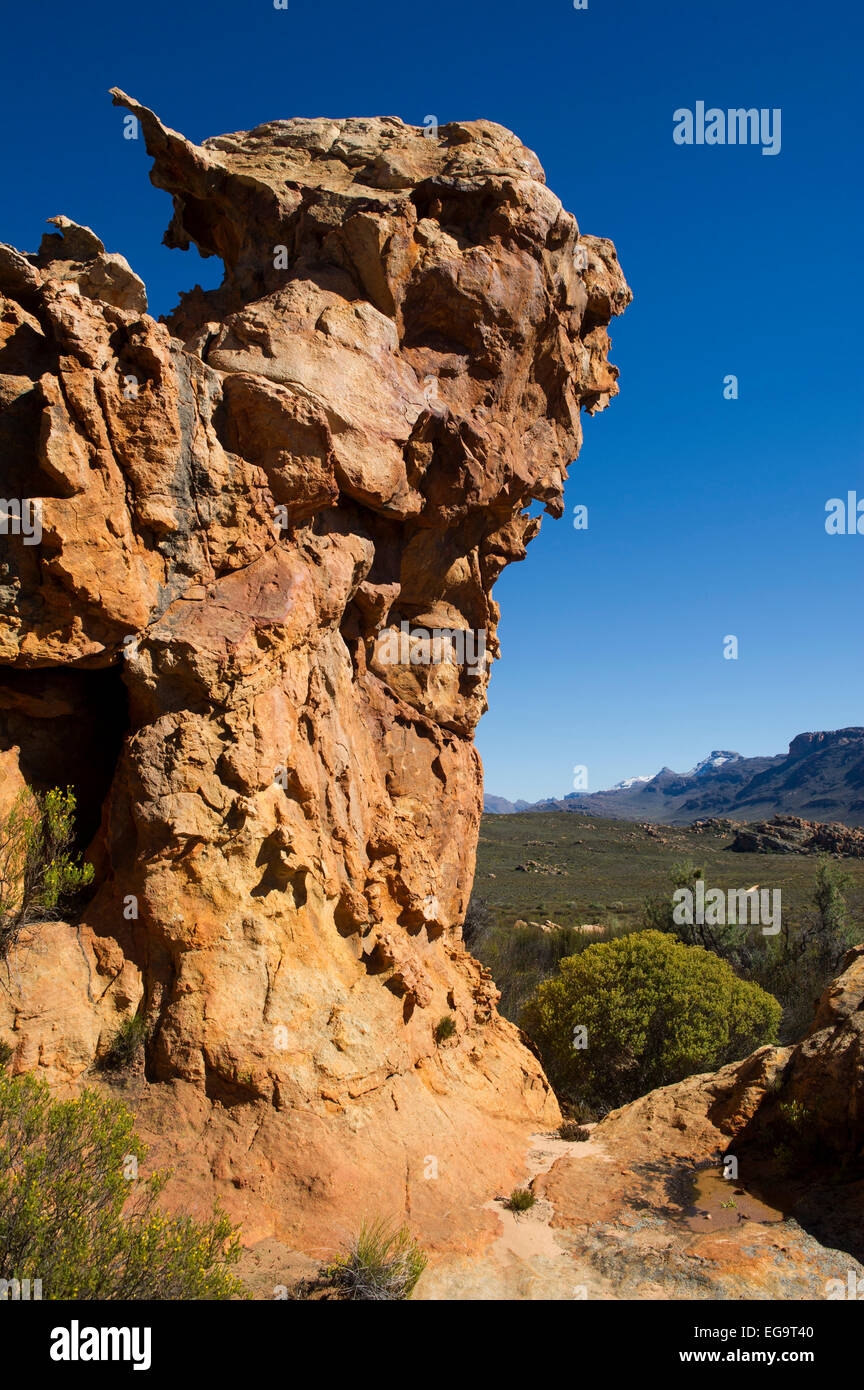 Rock formation at Stadsaal caves, Cederberg Wilderness, South Africa ...
