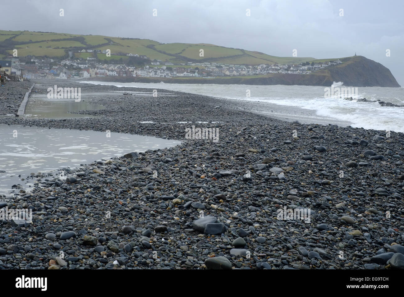 Borth houses flooding hi-res stock photography and images - Alamy