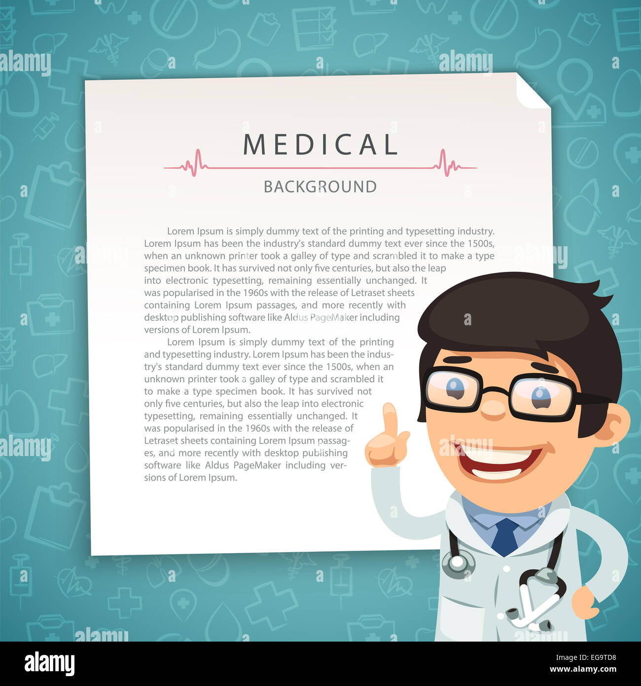 Healthcare icons cartoon hi-res stock photography and images - Alamy