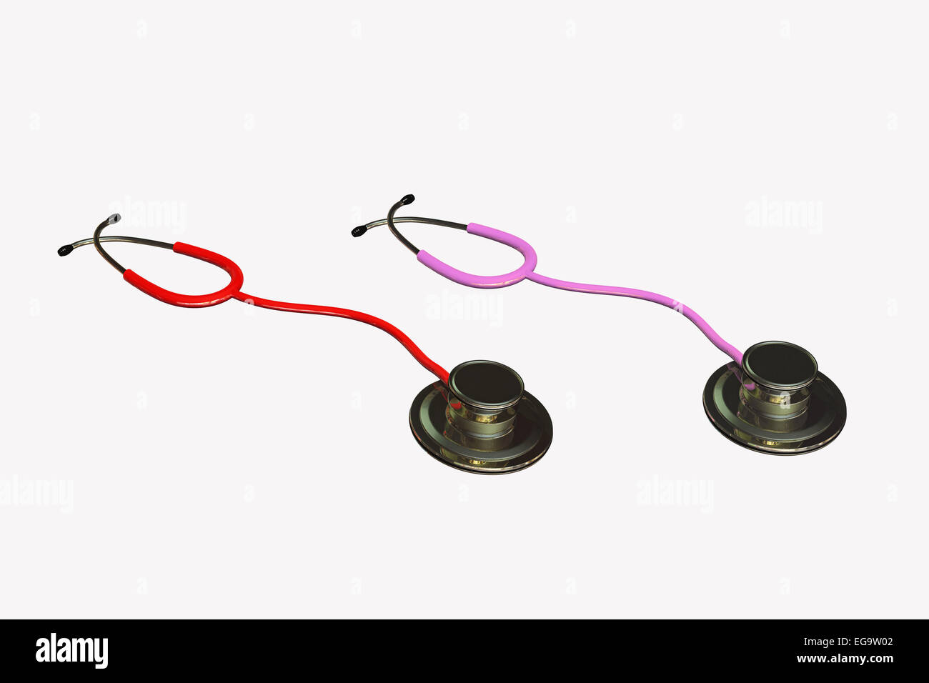 stethoscopes isolated on white background Stock Photo - Alamy