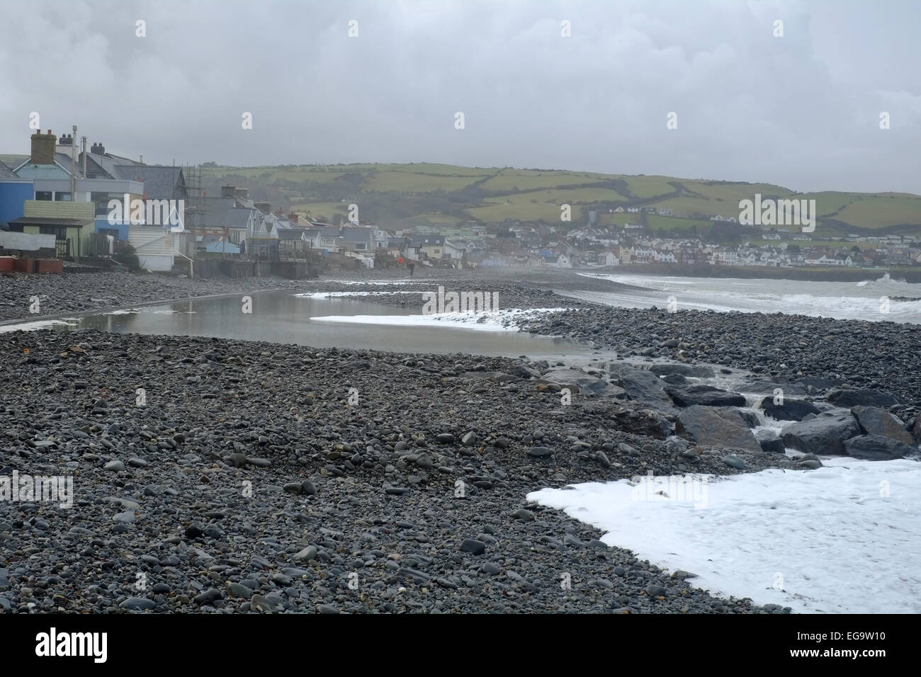 Borth houses flooding hi-res stock photography and images - Alamy