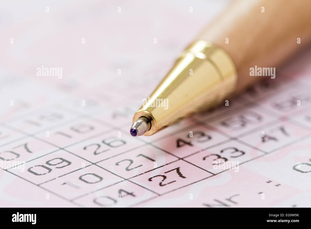 Lottery slip hi-res stock photography and images - Alamy