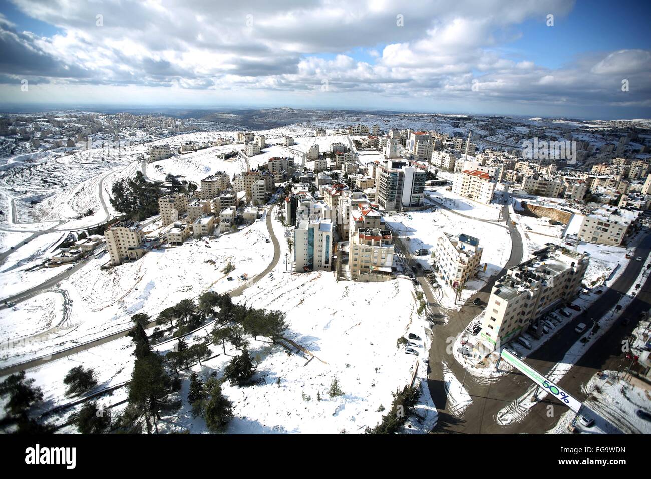Ramallah, West Bank, Palestinian Territory. 20th Feb, 2015. A general ...
