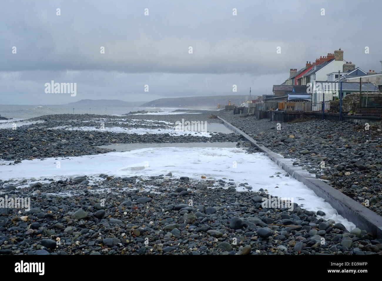 Borth houses flooding hi-res stock photography and images - Alamy