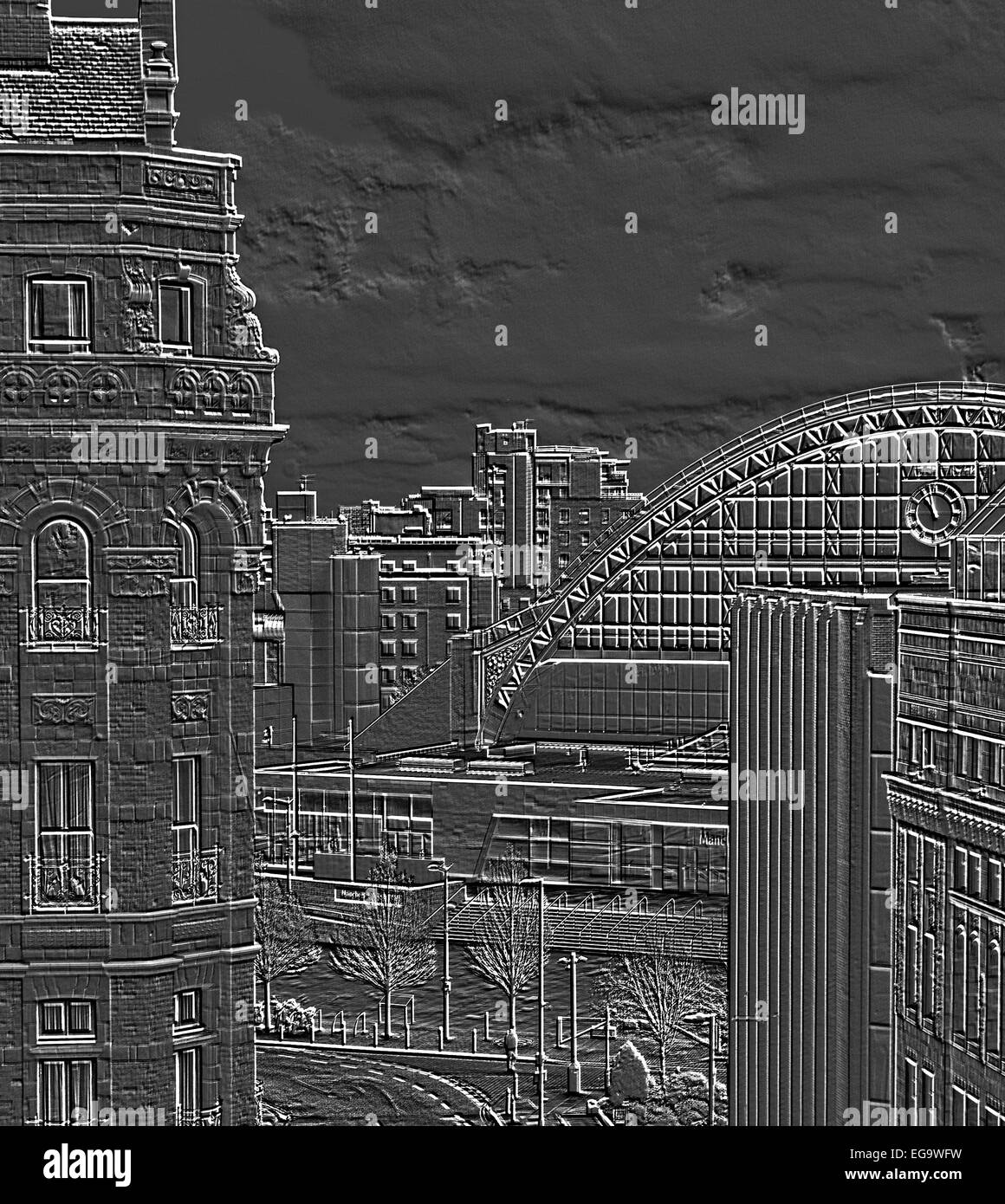 Manchester railway map hi-res stock photography and images - Alamy