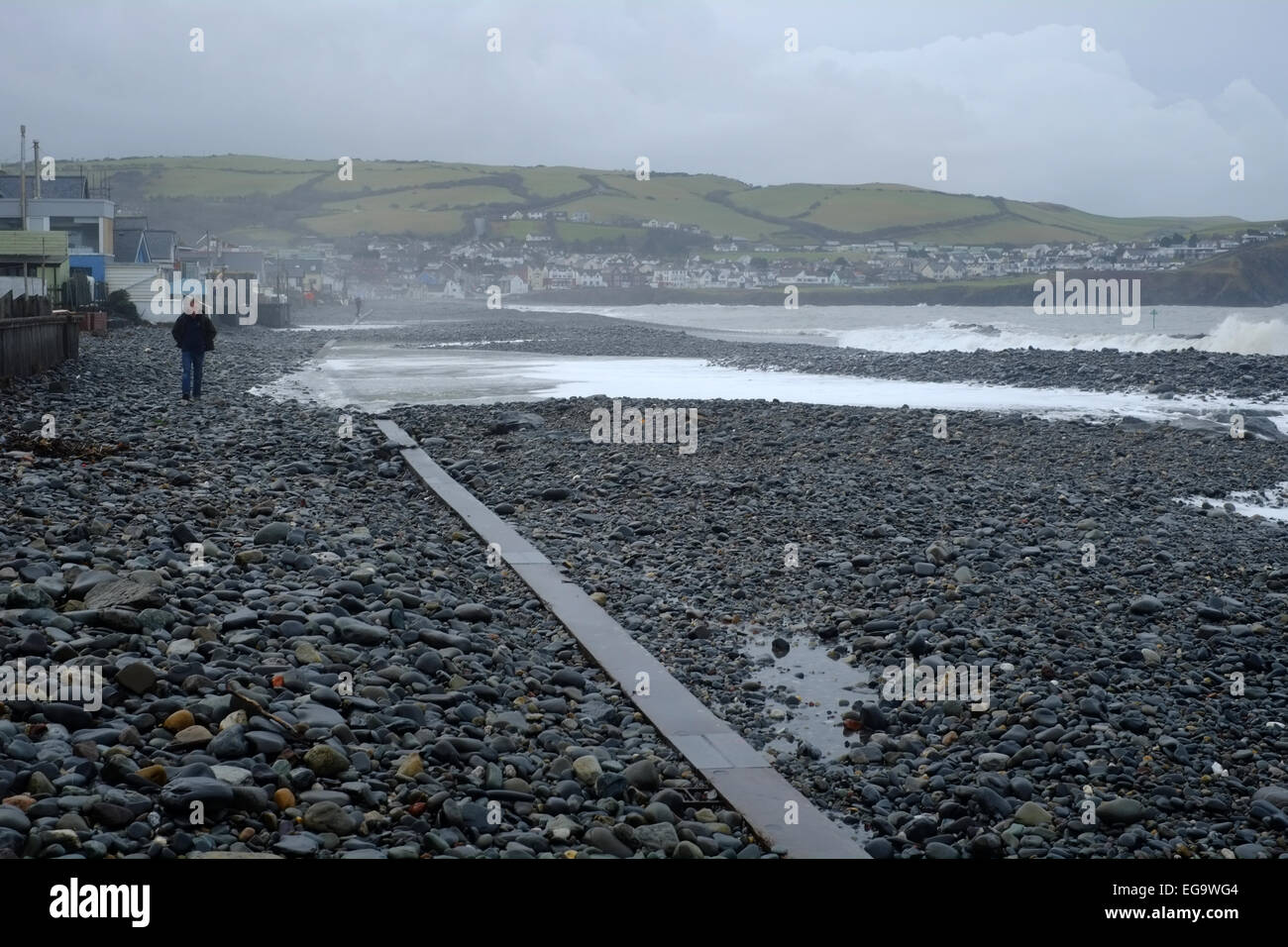 Borth houses flooding hi-res stock photography and images - Alamy
