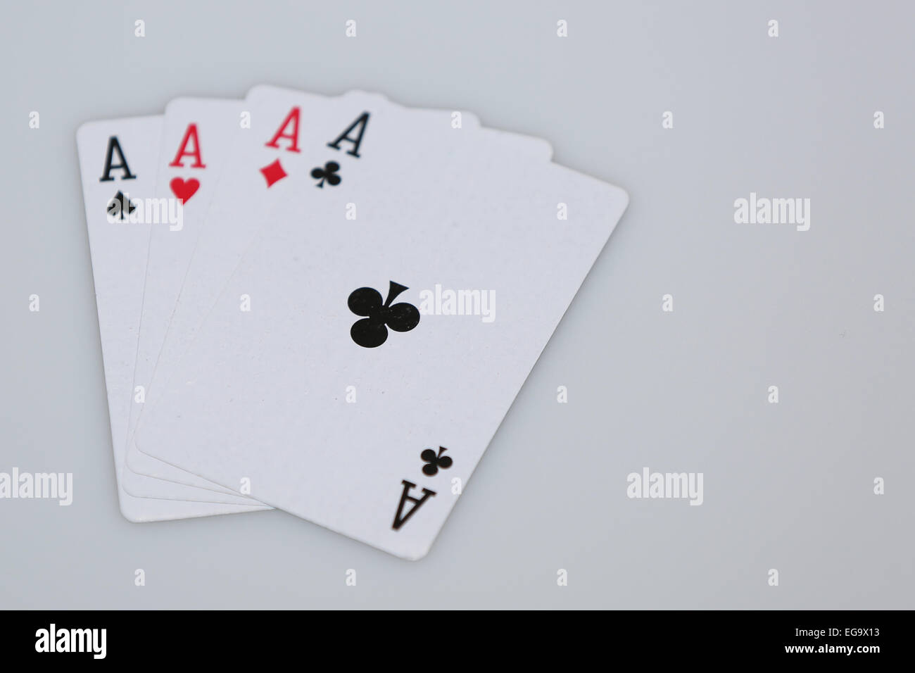 Four aces from deck cards hi-res stock photography and images - Alamy