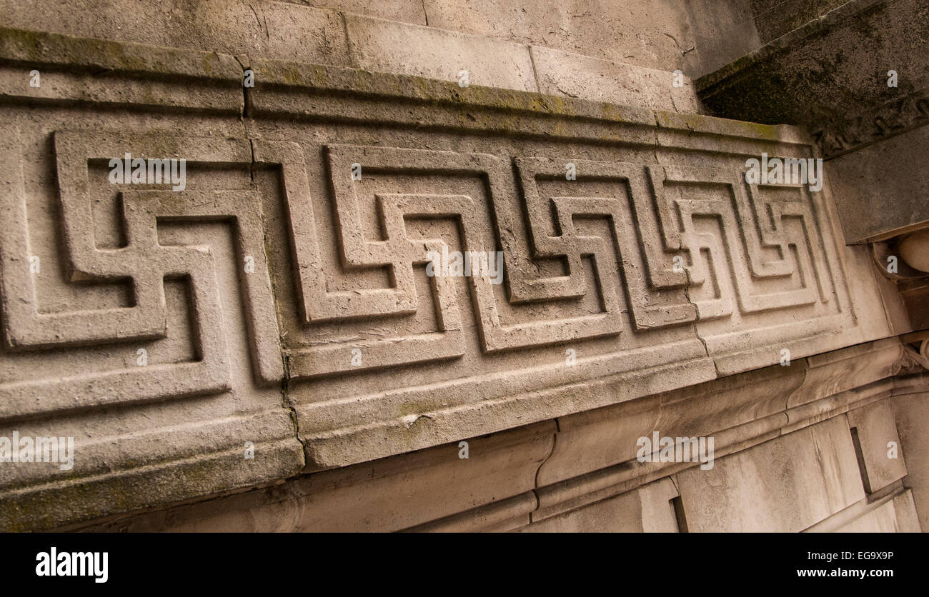 Stone carving with intricate pattern repeating Stock Photo - Alamy