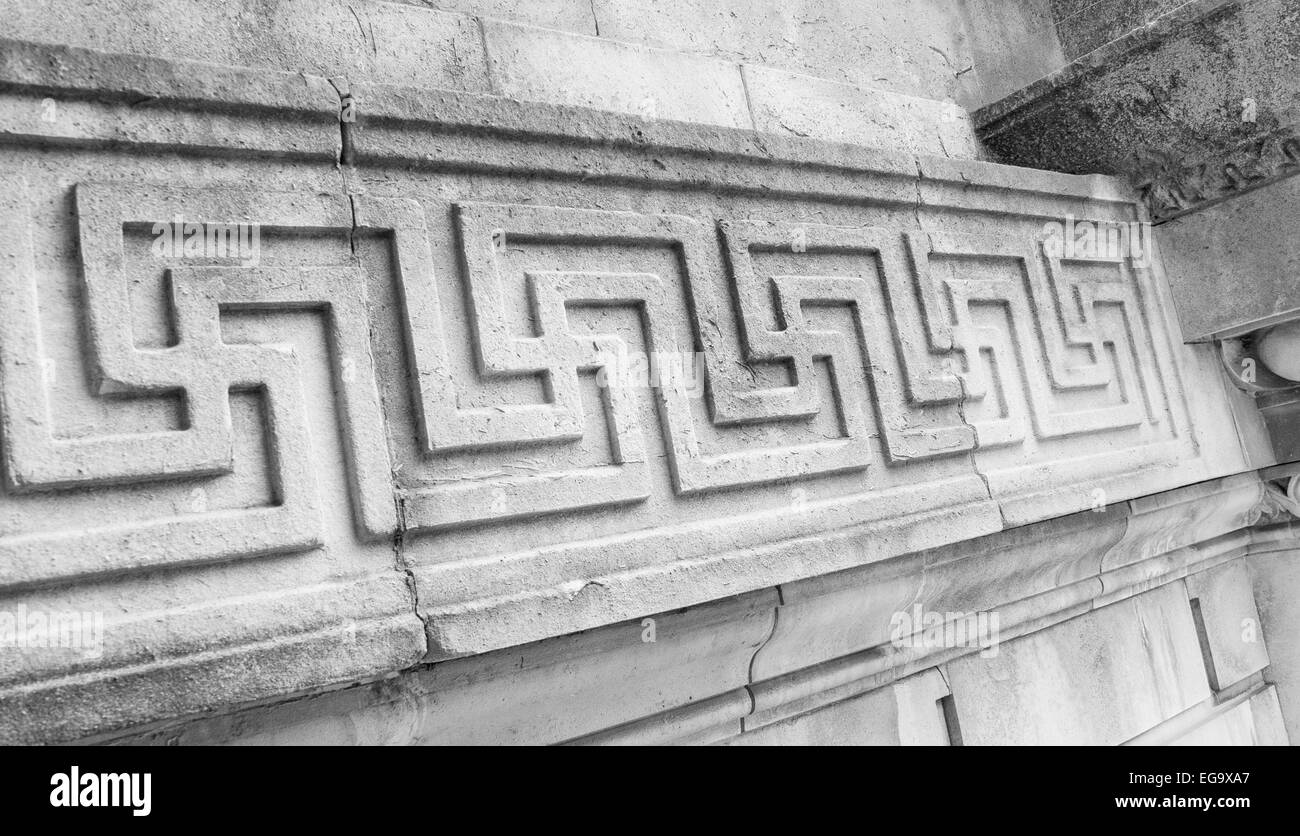 Stone carving with intricate pattern repeating Stock Photo - Alamy