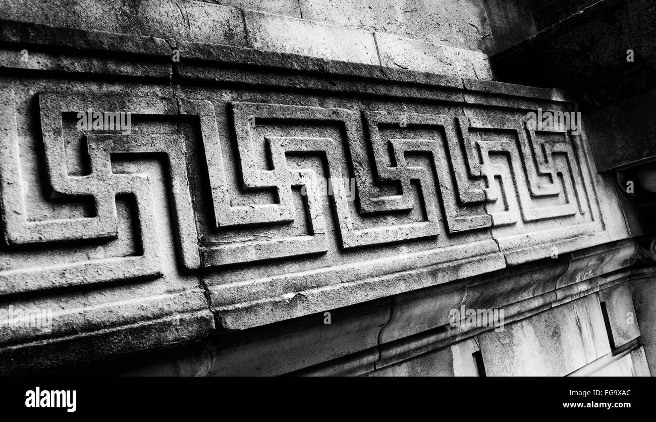 Stone carving with intricate pattern repeating Stock Photo - Alamy
