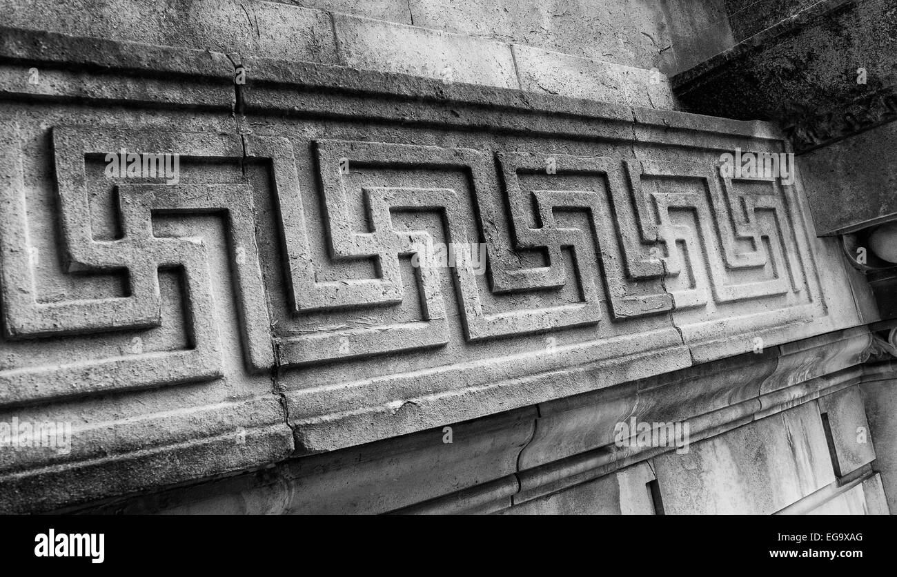 Stone carving with intricate pattern repeating Stock Photo - Alamy
