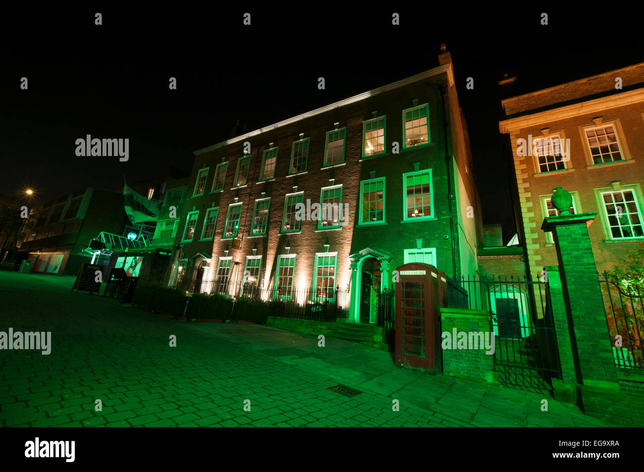 Low Pavement lit up as part of Light Night in Nottingham ...