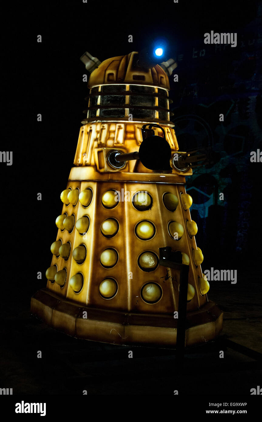 Dalek installation as part of Light Night in Nottingham ...