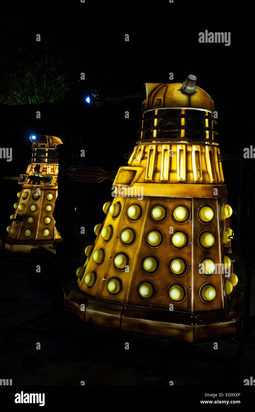 A Dalek Installation as part of Light Night in Nottingham ...