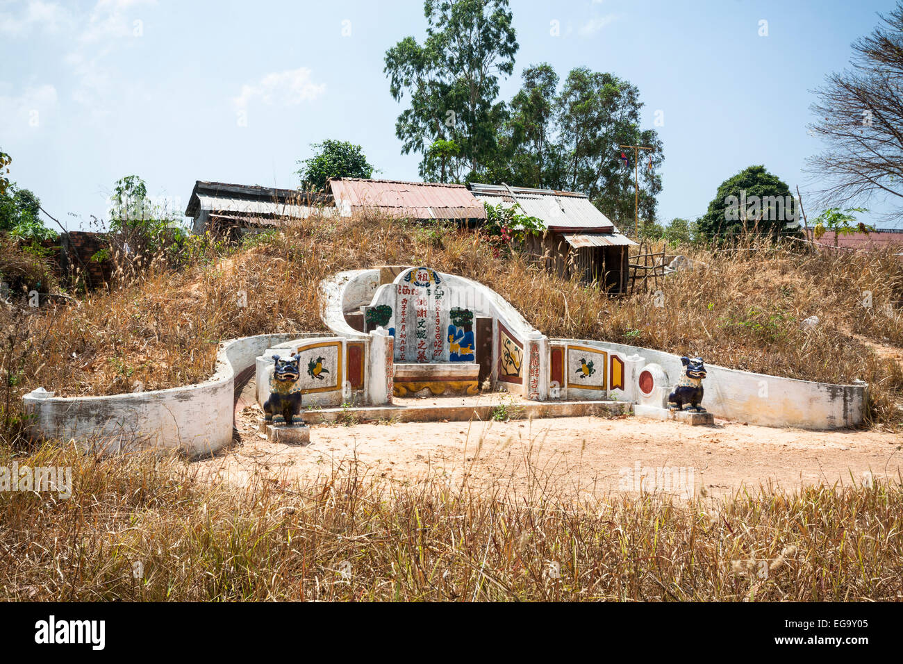 Traditional Chinese Cemetery in Cambodia, Asia Stock Photo - Alamy