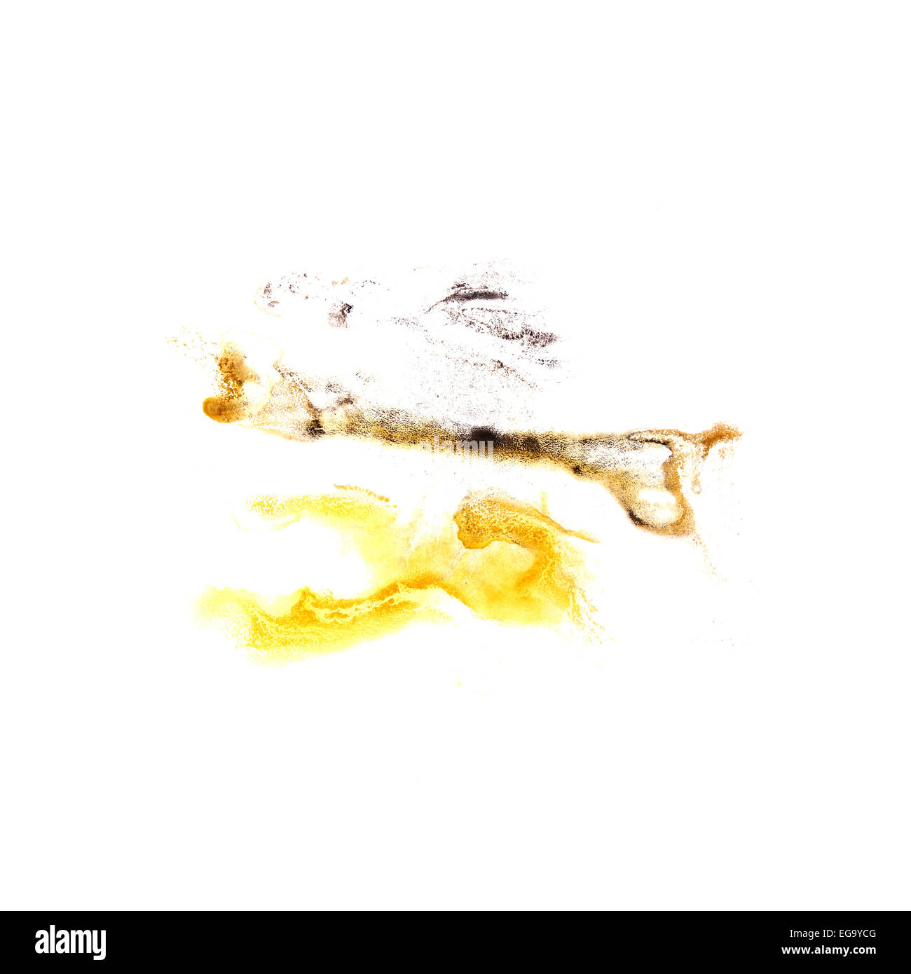 Blot divorce brown, blue illustration artist of handwork is isol Stock ...