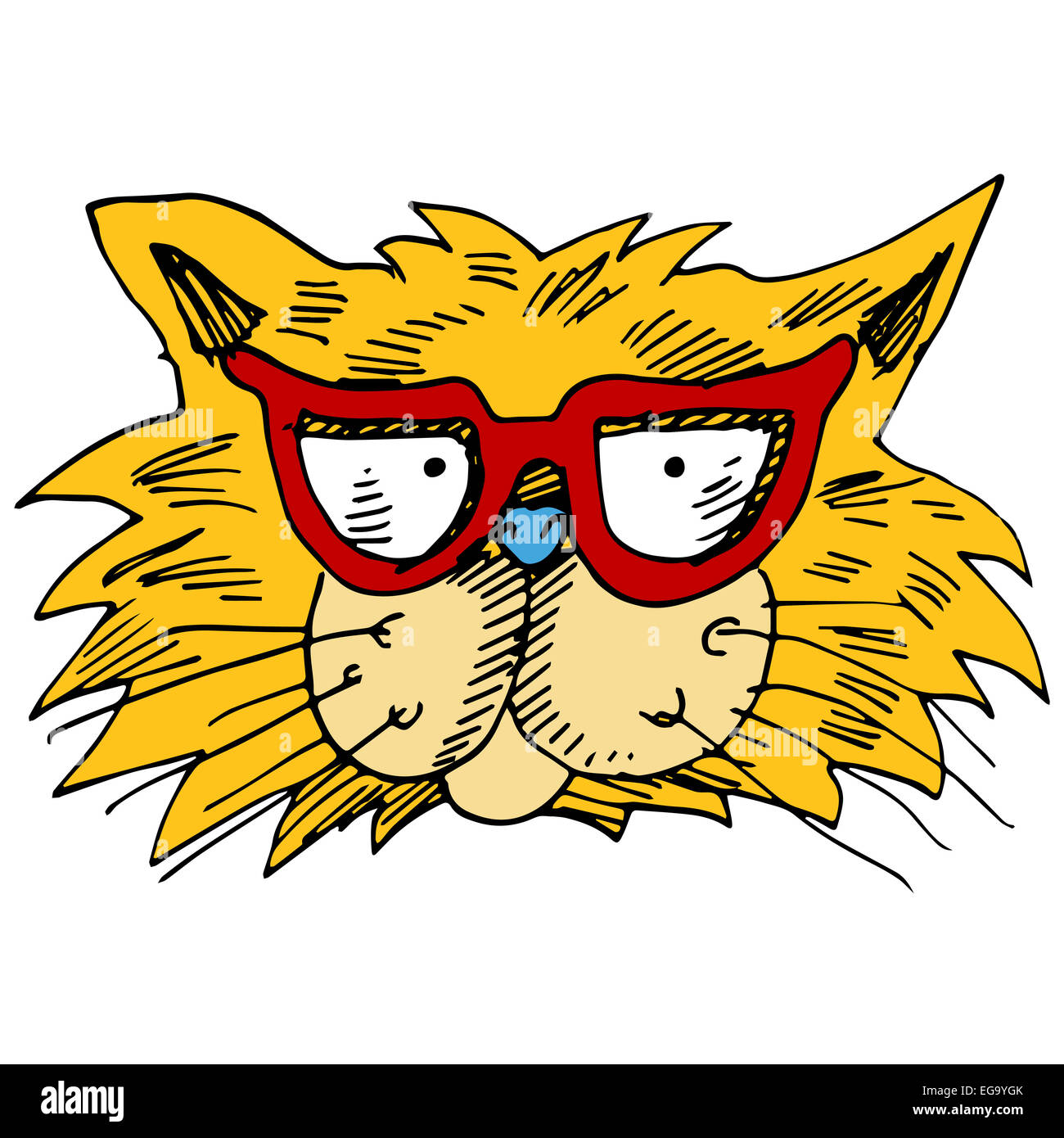 White orange cat wearing Cut Out Stock Images & Pictures - Alamy