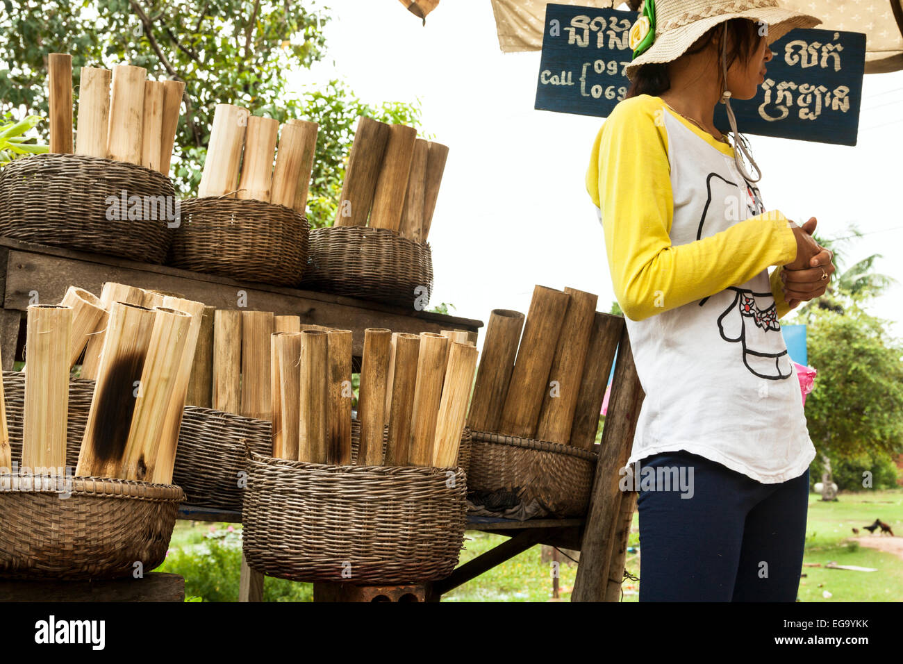 Cambodia sticky rice cake hi-res stock photography and images - Alamy