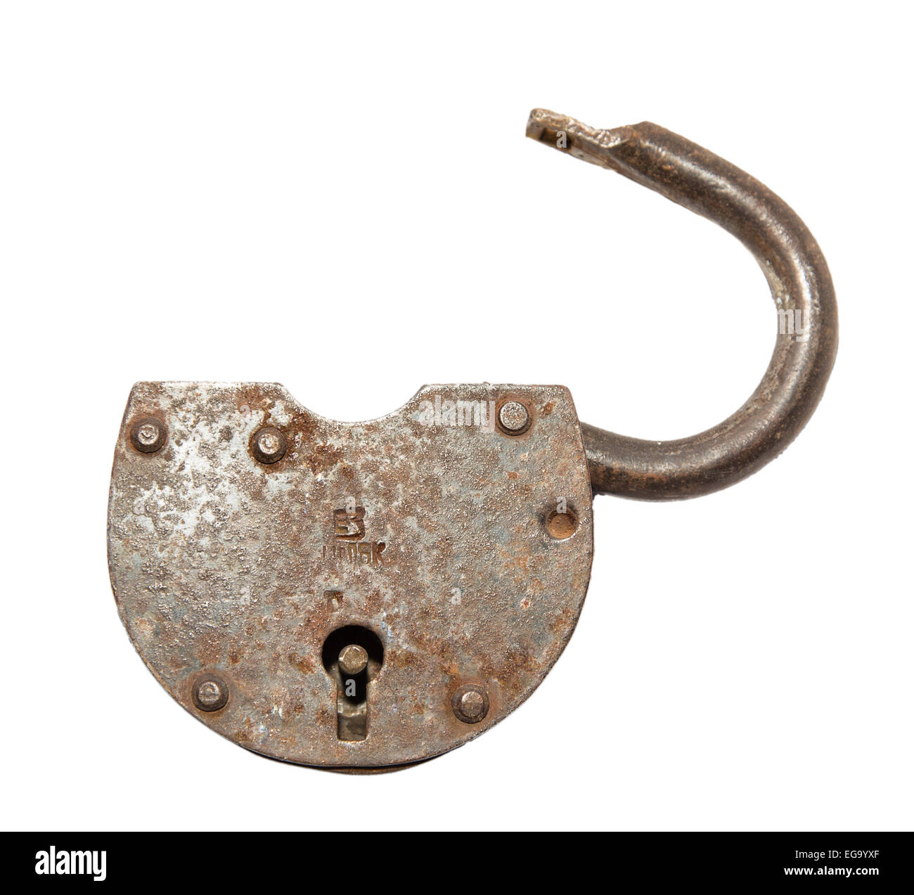 padlock Isolated on white background Stock Photo - Alamy