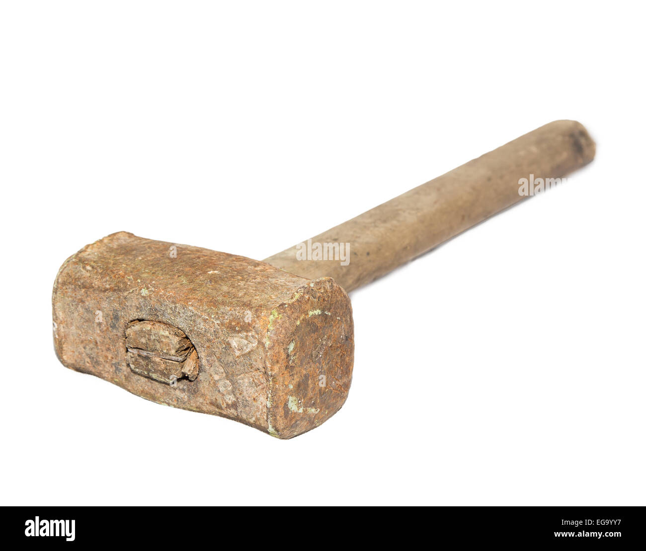 old hammer isolated on white background Stock Photo - Alamy