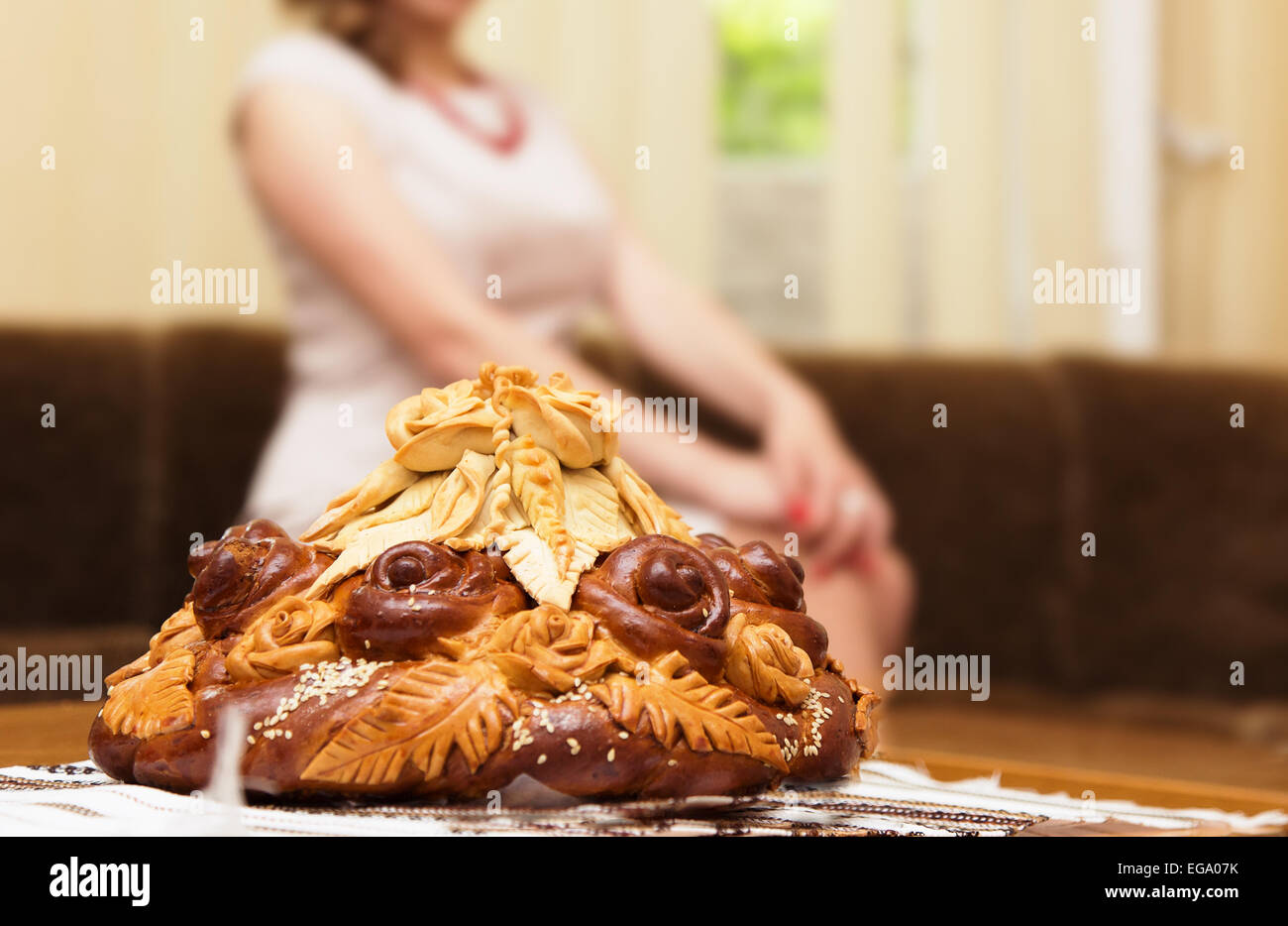 bread loaf wedding bride background Stock Photo - Alamy