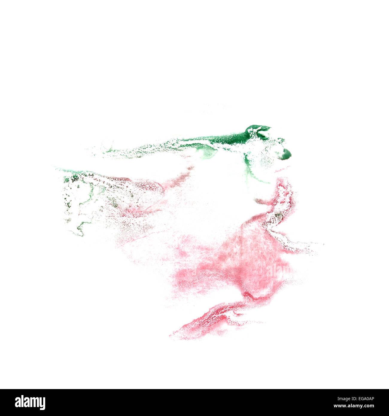 Blot divorce pink, green illustration artist of handwork is isol Stock ...