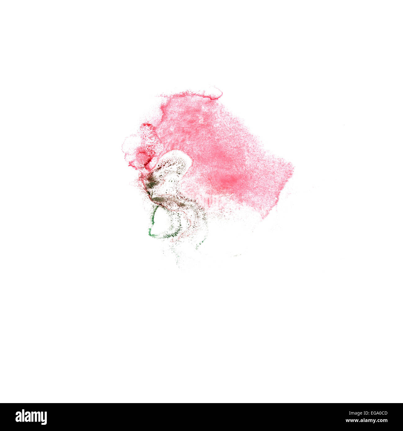 Blot pink, green divorce illustration artist of handwork is isol Stock ...