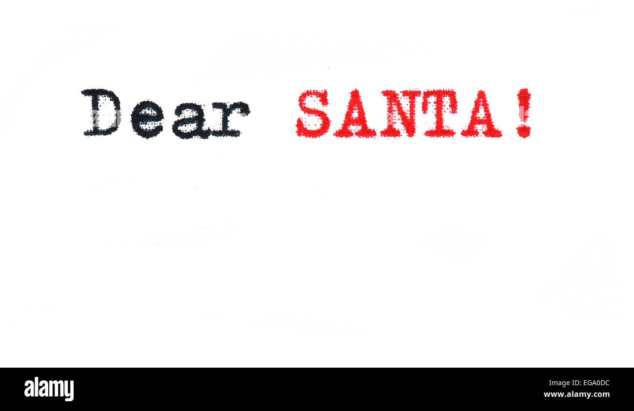 Santa note Cut Out Stock Images & Pictures - Alamy