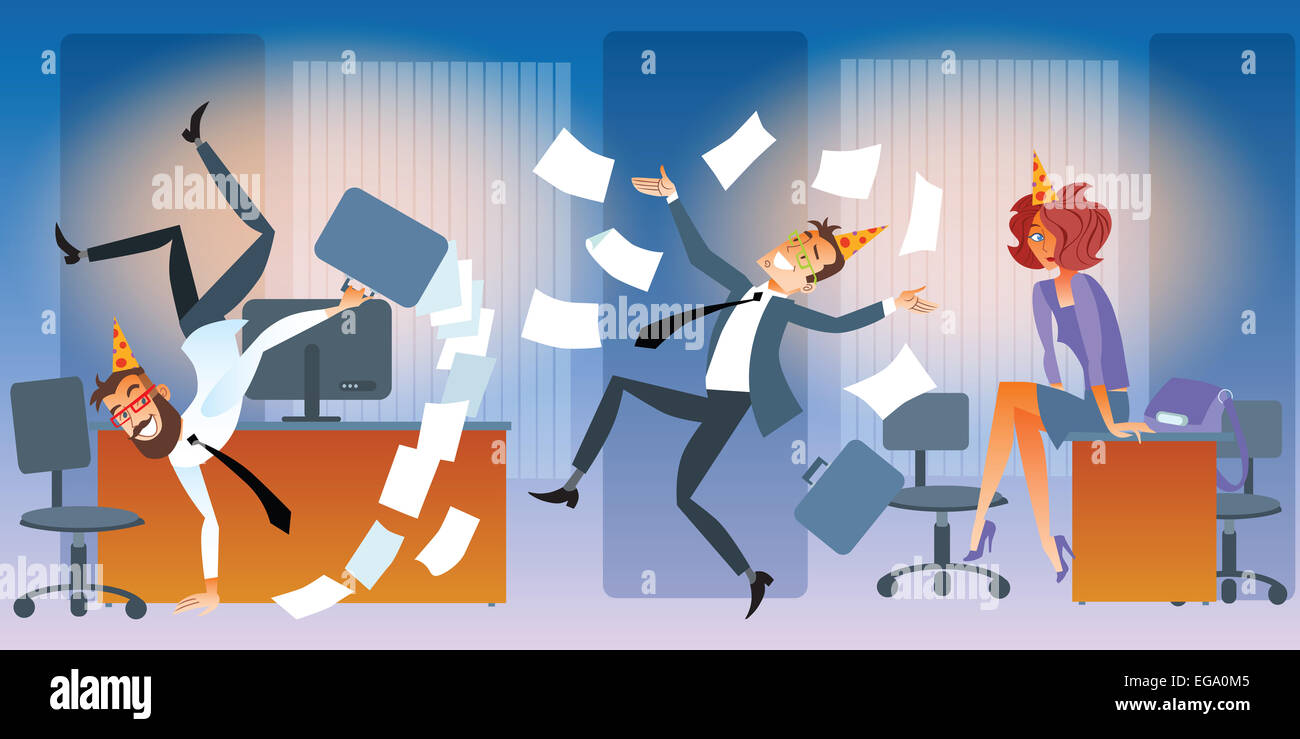 Friday in the office Stock Photo - Alamy